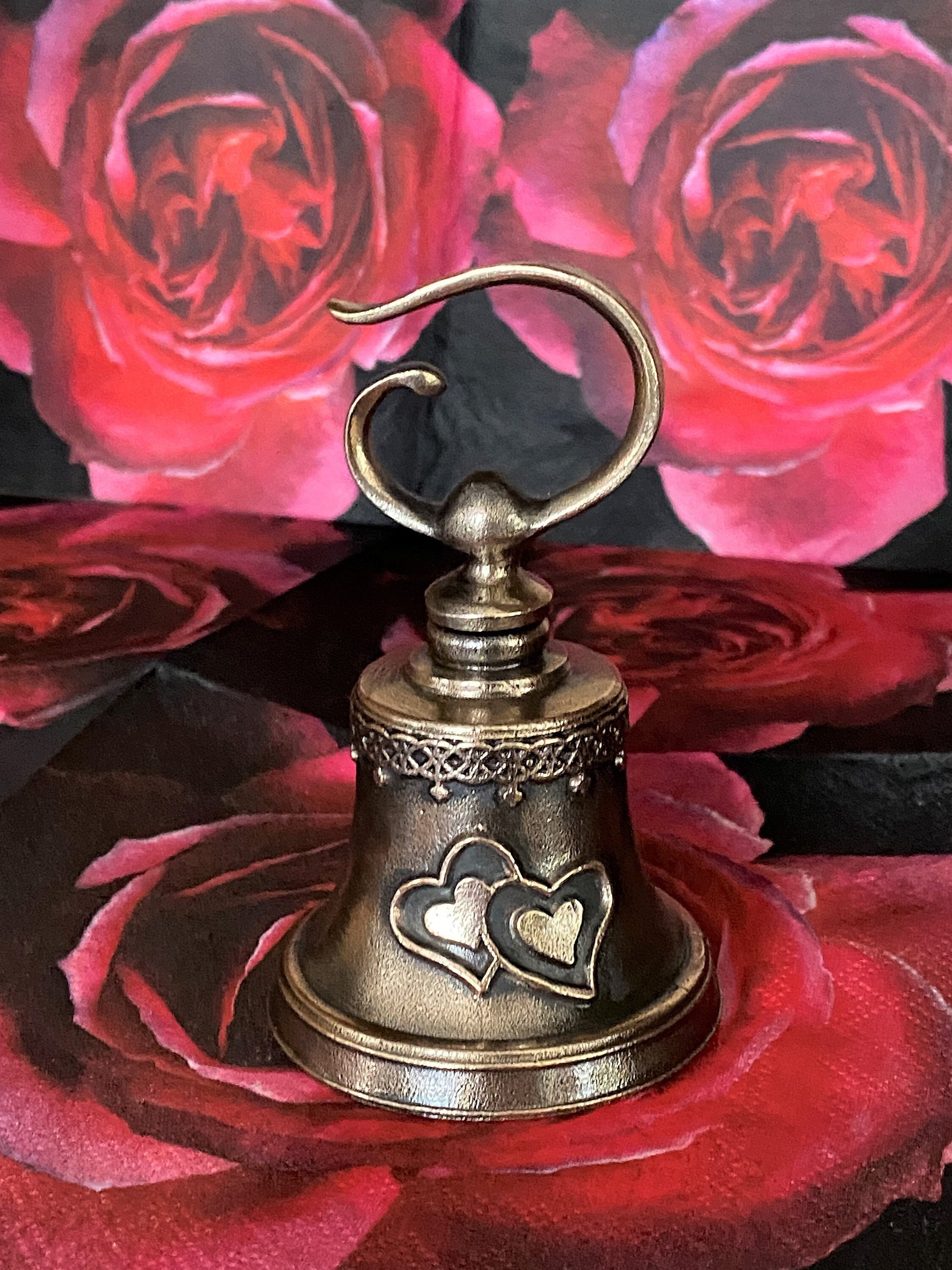 Bronze Bell, Love Symbol Gift Bell, Handmade Gift - Etsy
