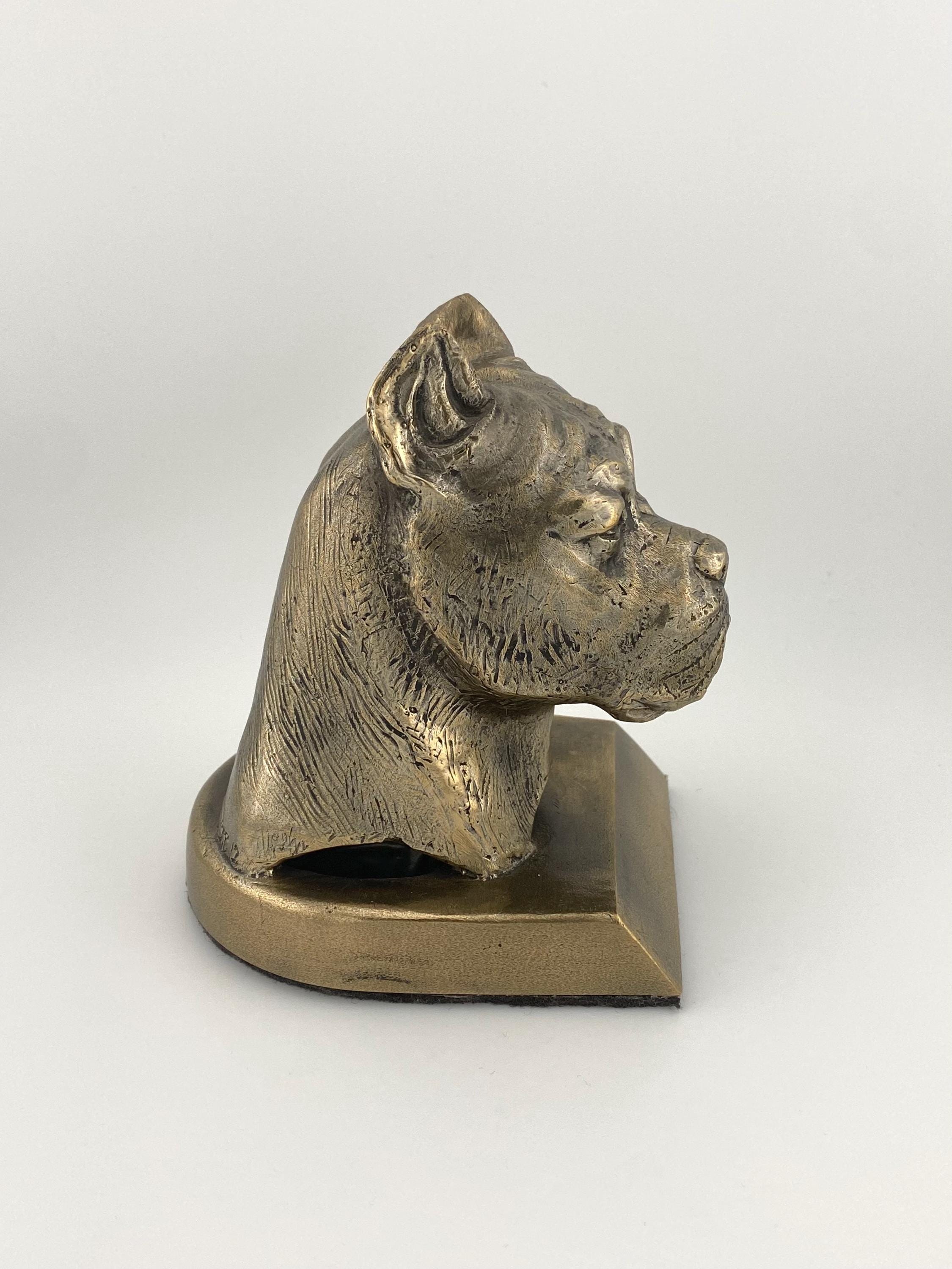 Personalisierte Cane Corso Bronze Statue, gravierte Hundekunst - Etsy.de