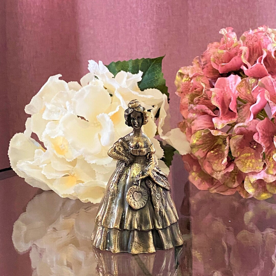Handmade Bronze Bell, Lady in 18th Century Dress, Unique Sound - Etsy