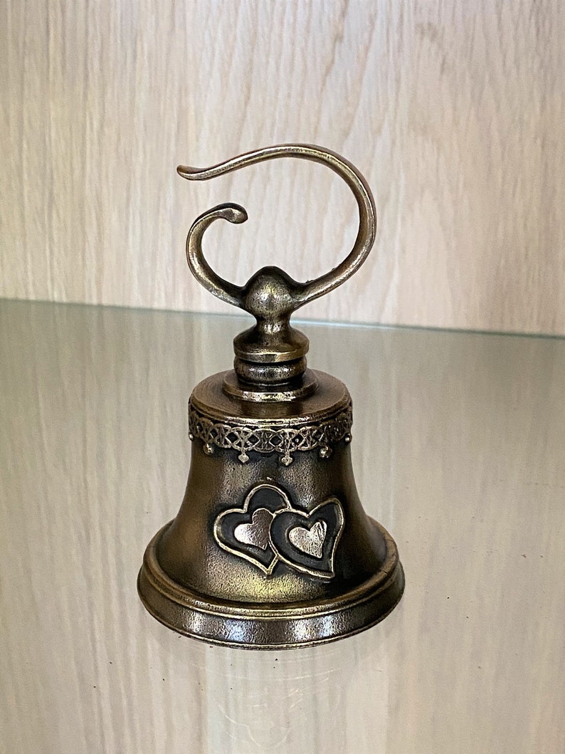 Bronze Bell, Love Symbol Gift Bell, Handmade Gift - Etsy