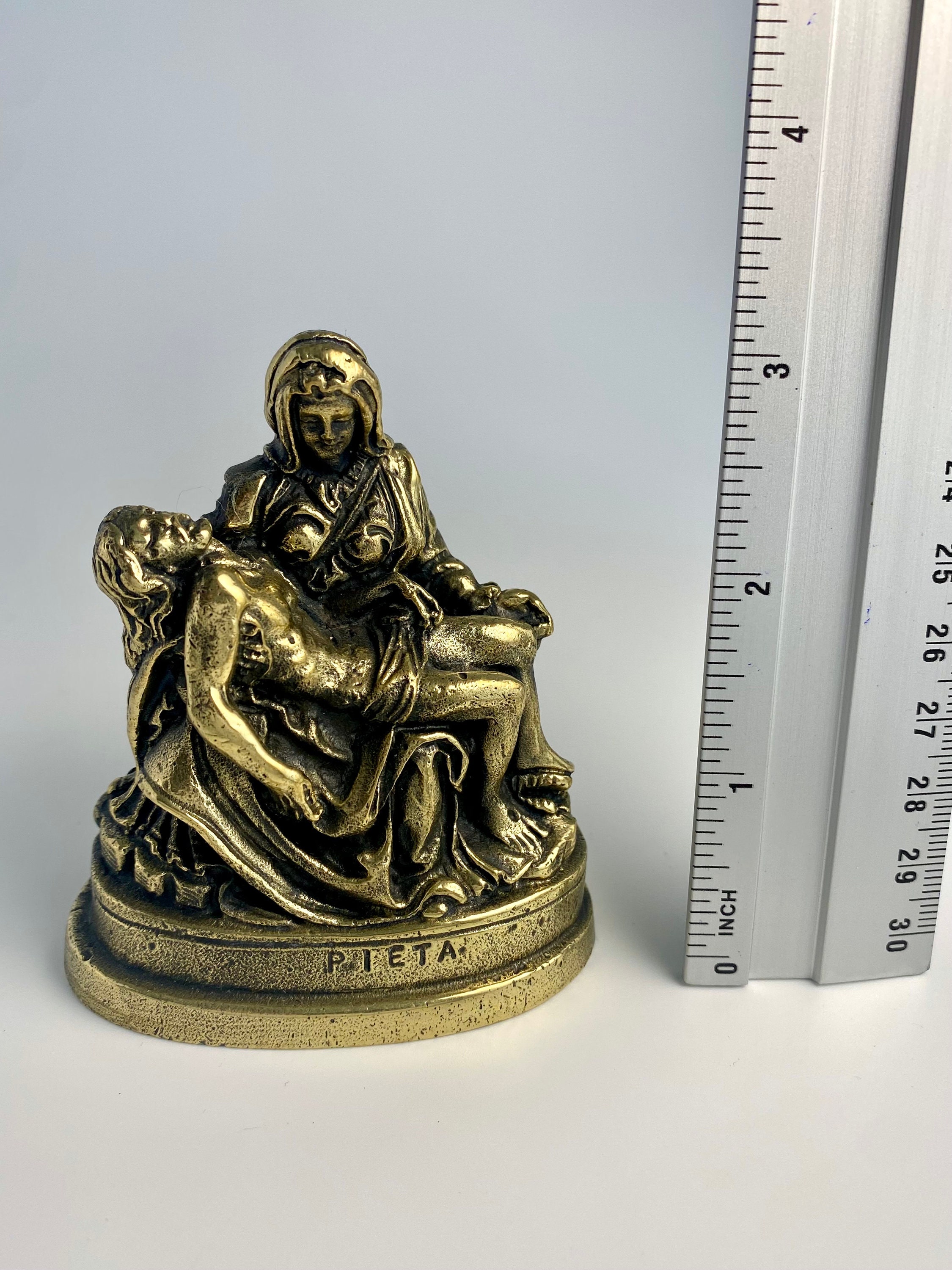 La Pietà Holy Metal Artwork, Handmade Michelangelo's Renaissance ...