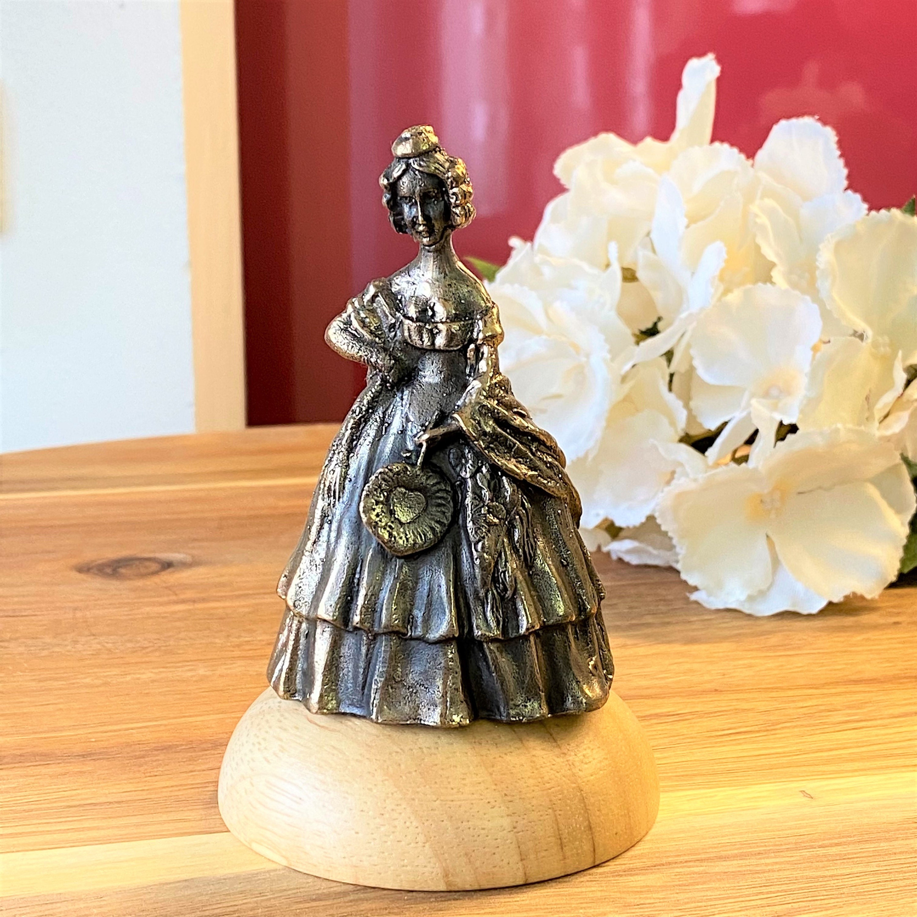 Woman in Dress Bronze Bell Handmade Gift Duchess With Voice - Etsy