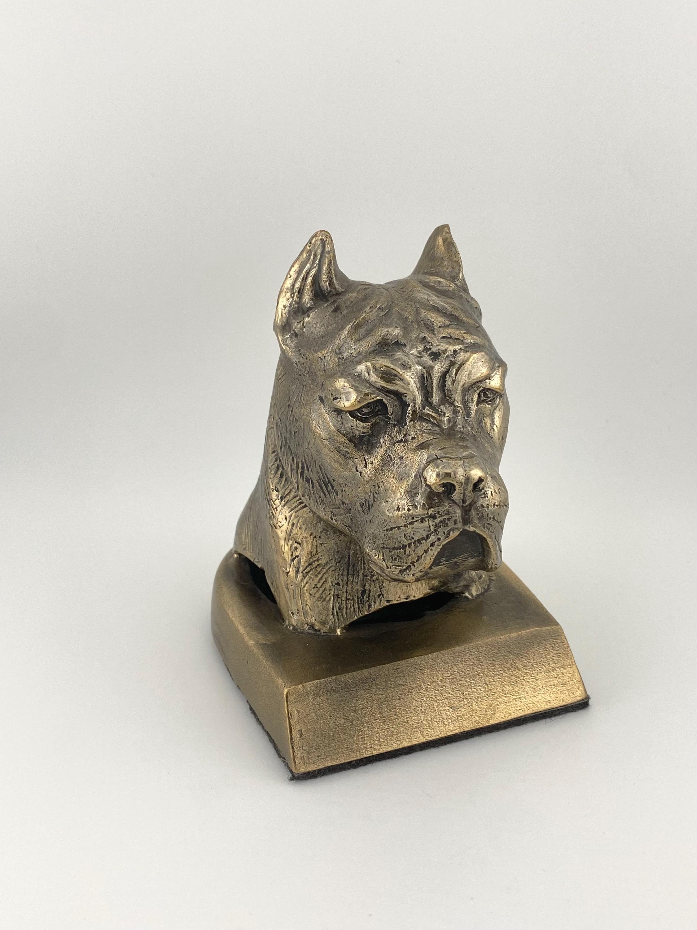 Personalisierte Cane Corso Bronze Statue, gravierte Hundekunst - Etsy.de