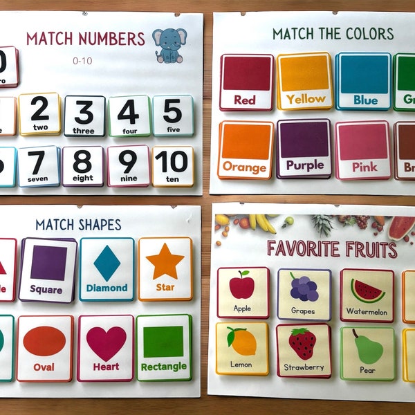 Velcro Activities for Toddlers - Etsy