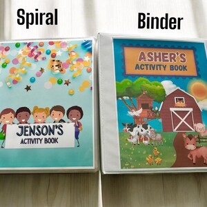 Toddlers First Educational Busy Book. Personalized Learning Binder ...