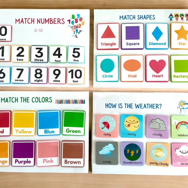 Preschool Velcro Learning Book - Etsy