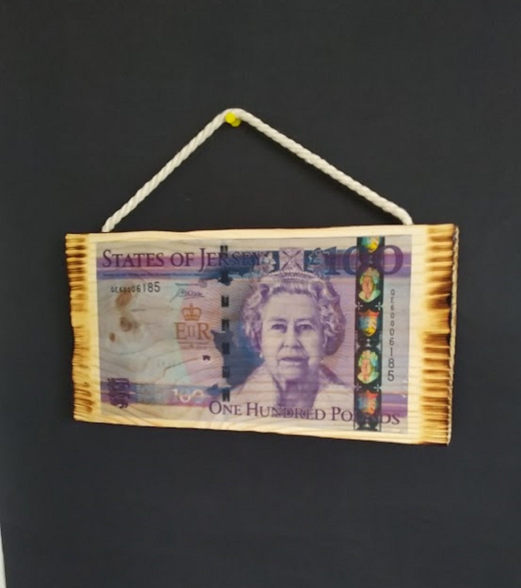 Queen Elizabeth 2 Memory Plaque Jersey Pound Banknote Wall - Etsy