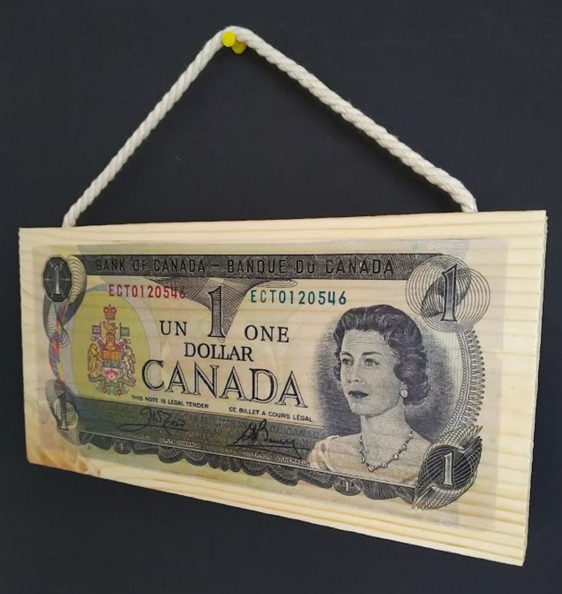 Queen Elizabeth 2 Memory Plaque Canada Royal Banknote Wall - Etsy