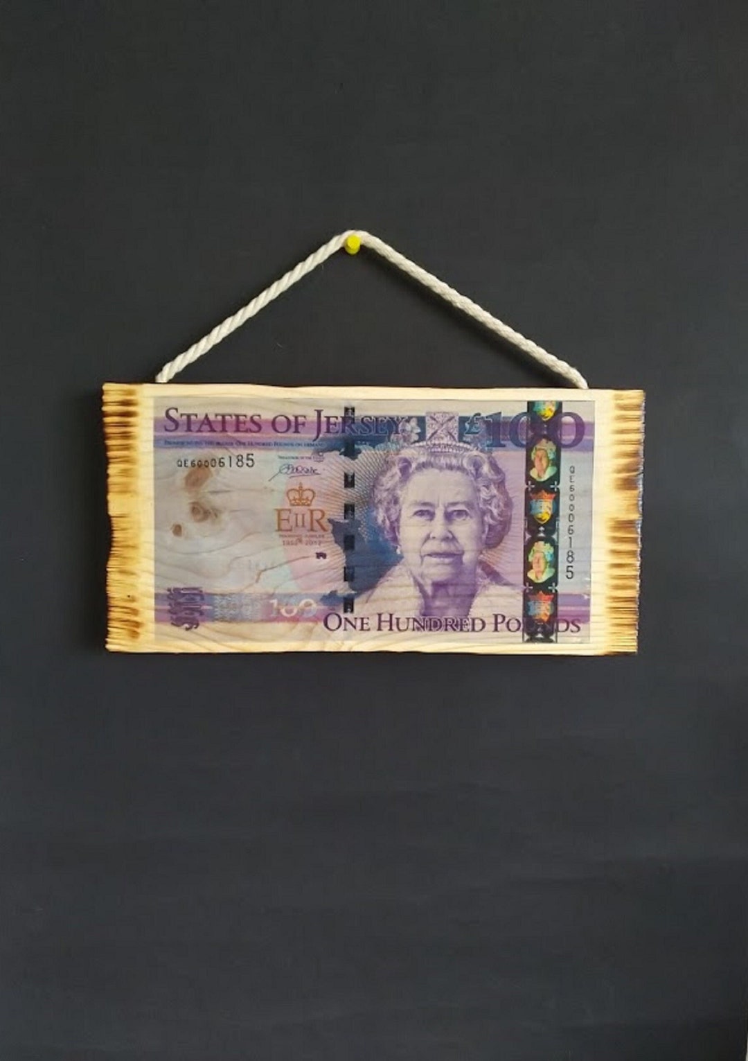 Queen Elizabeth 2 Memory Plaque Jersey Pound Banknote Wall - Etsy