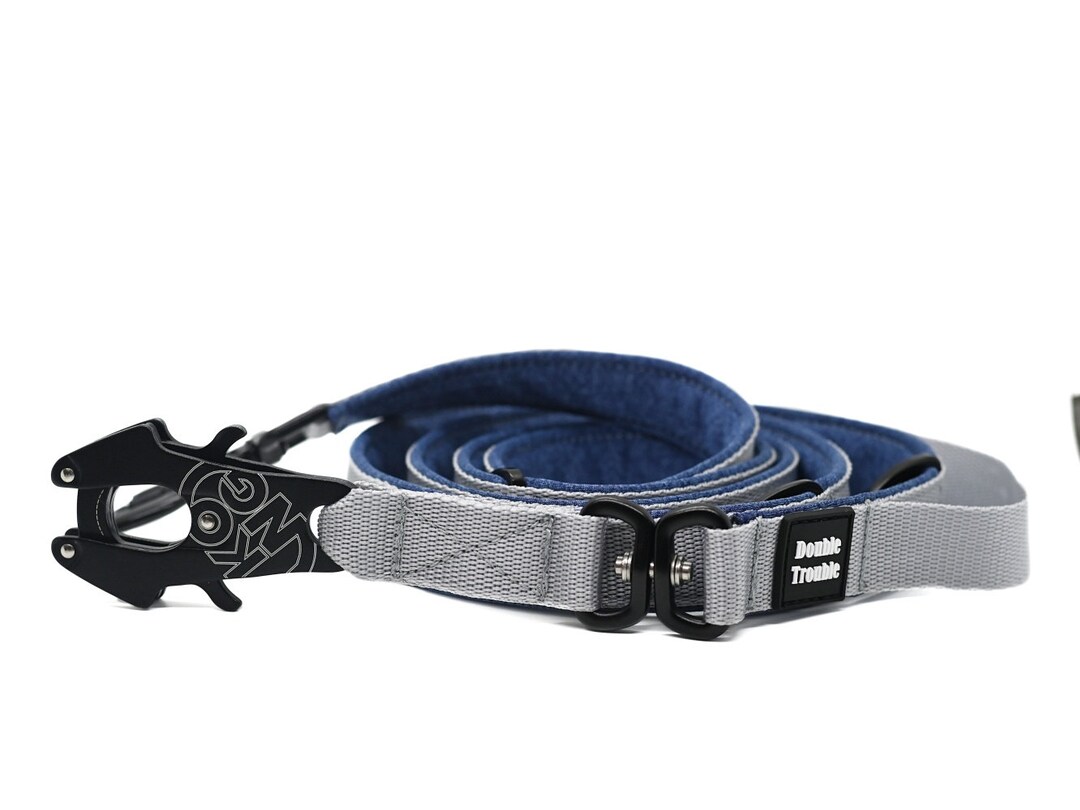 Jeans and Silver K9 Dog Lead| Kong Frog| Quick Release Dog Leash| K9 ...