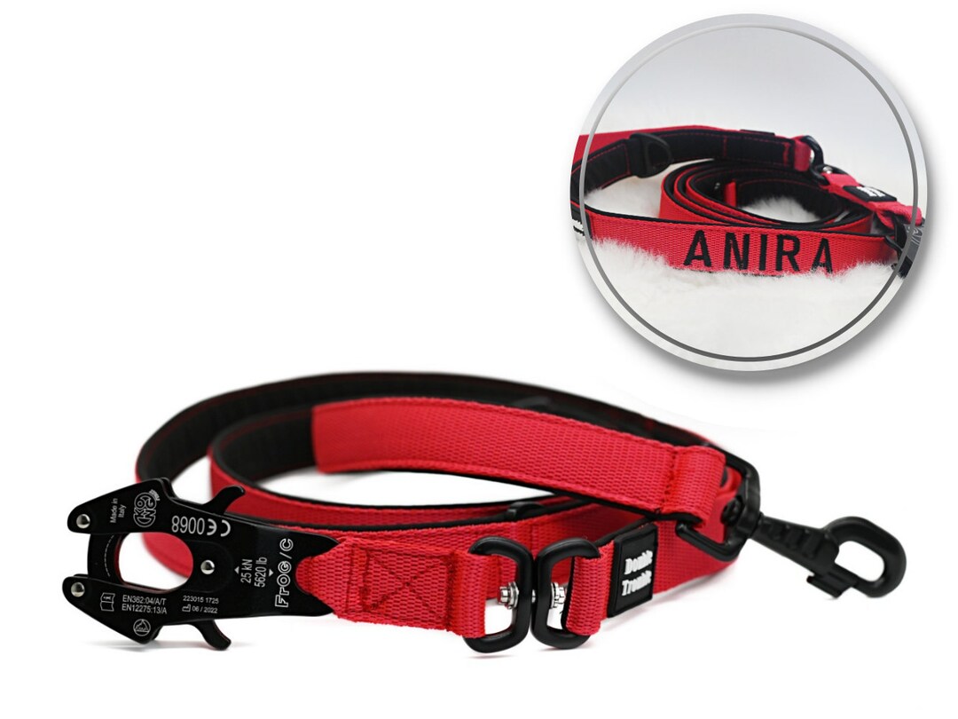 Red K9 Dog Lead Kong Frog Quick Release Dog Leash K9 Lead Tactical ...