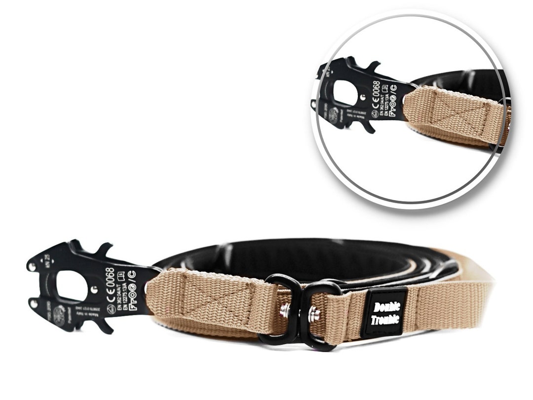 Cream K9 Dog Lead Kong Frog Quick Release Dog Leash K9 Lead Tactical ...