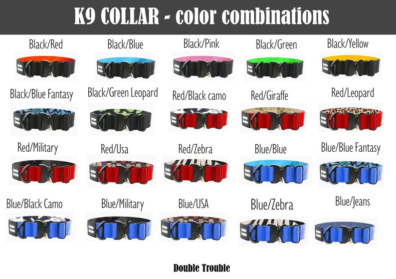 Custom K9 Dog Collar: Cobra Buckle, Personalized, Handmade - Etsy Australia