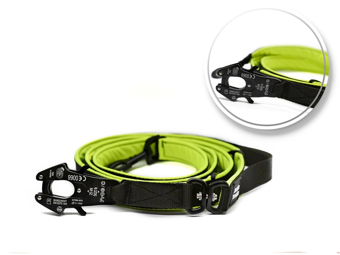 Fluo Yellow K9 Dog Lead| Kong Frog| Quick Release Dog Leash| K9 Lead ...