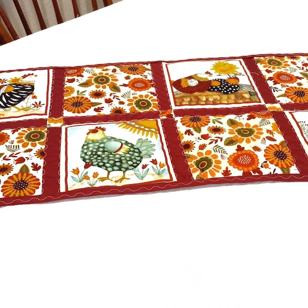 Rooster Table Runner - Etsy