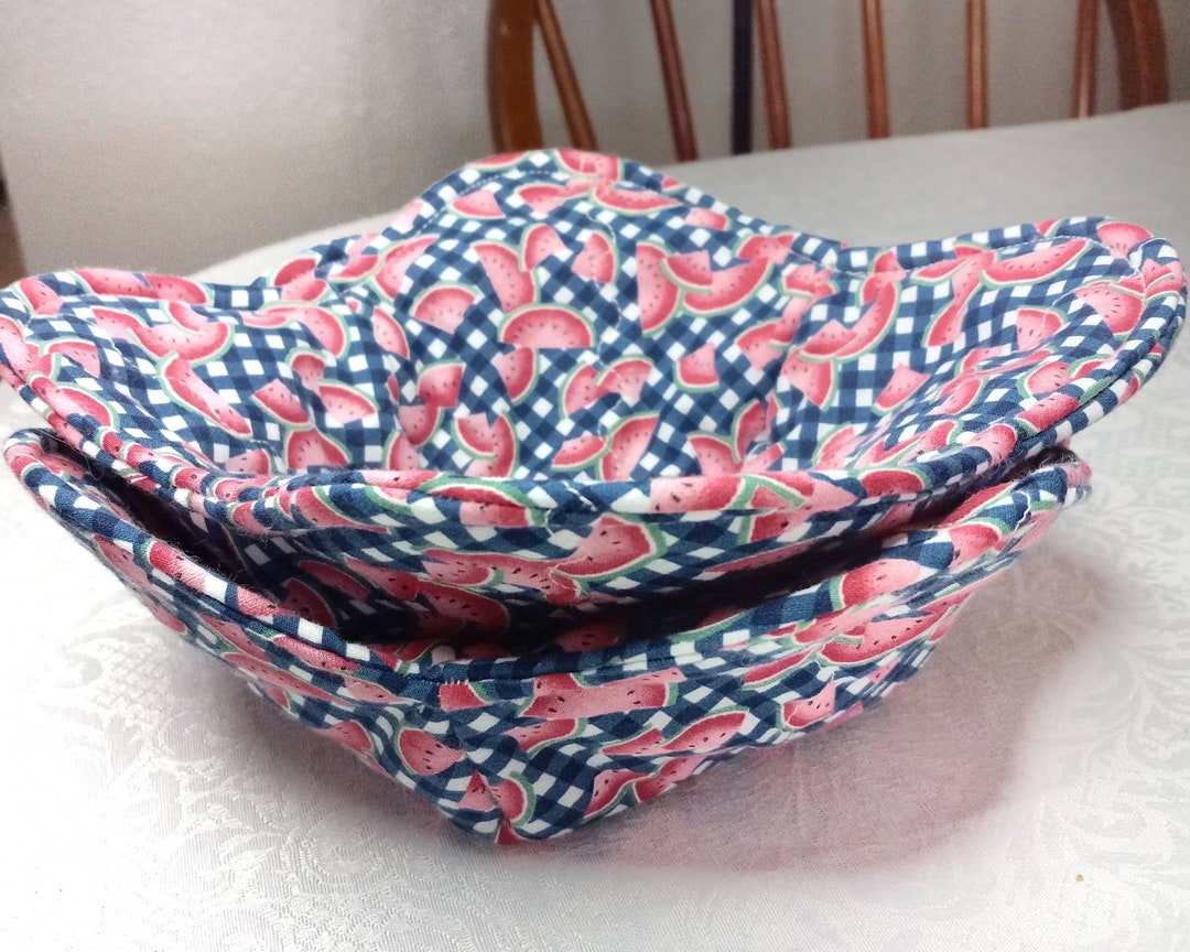 Watermelon Bowl Cozy,microwavable Soup Bowl Cozy, Cotton Soup Bowl Cozy ...