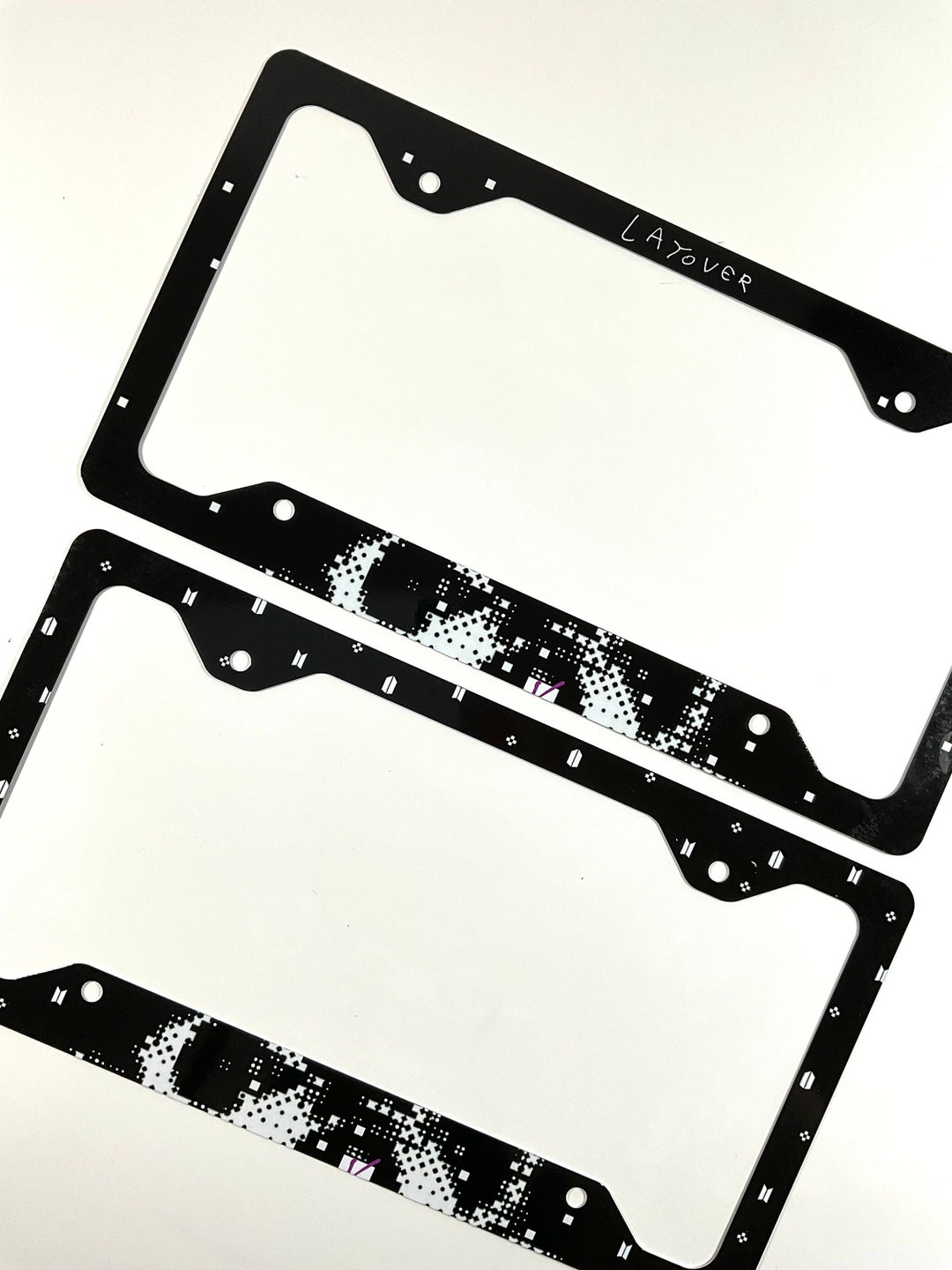 V LAYOVER Inspired License Plate Frame Bangtan/army License Plate Frame ...