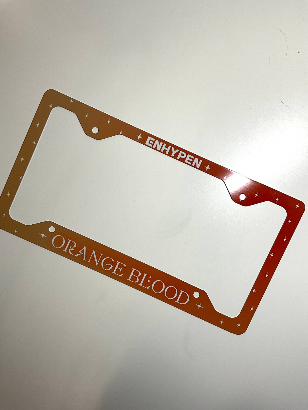 ENHYPEN Orange Blood Inspired License Plate Frame - Etsy