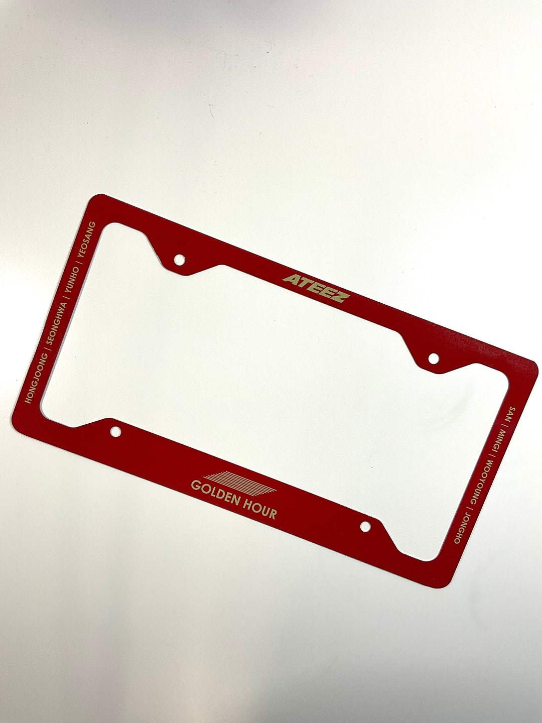 ATEEZ Golden Hour Inspired License Plate Frame - Etsy