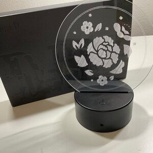 BTS Suga/agust D Lotus Flower Guitar Pick LED Night Light - Etsy