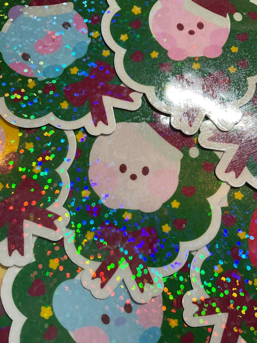 BT21 Minini Christmas Themed Holographic Sticker - Etsy