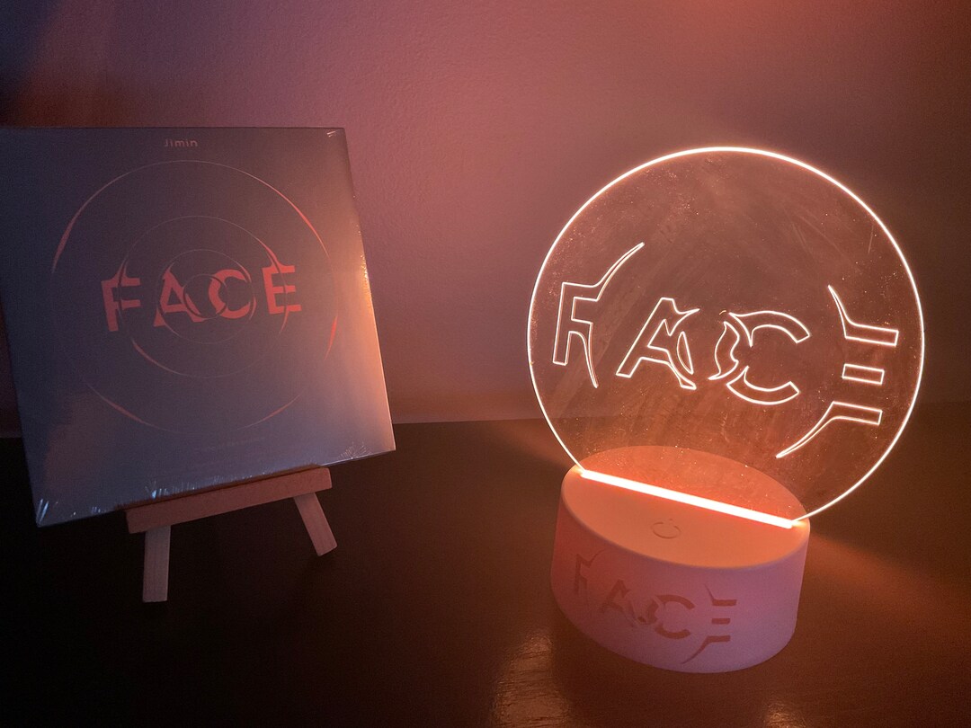 BTS Jimin FACE Album Logo LED Night Light - Etsy