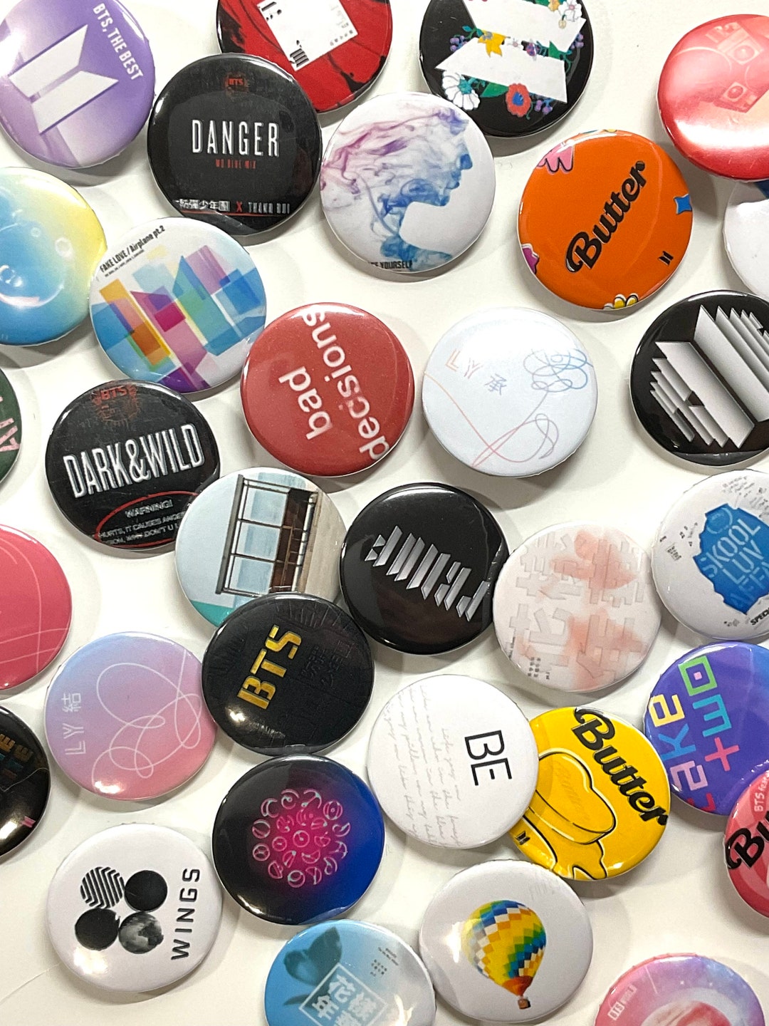 Bangtan Group Discography 1/1.25/2.25 Pinback Buttons - Etsy