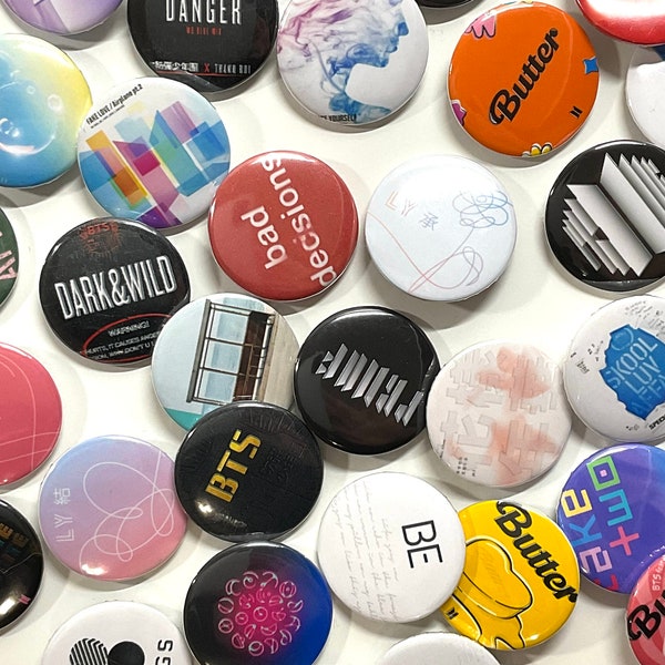 Bts Buttons - Etsy