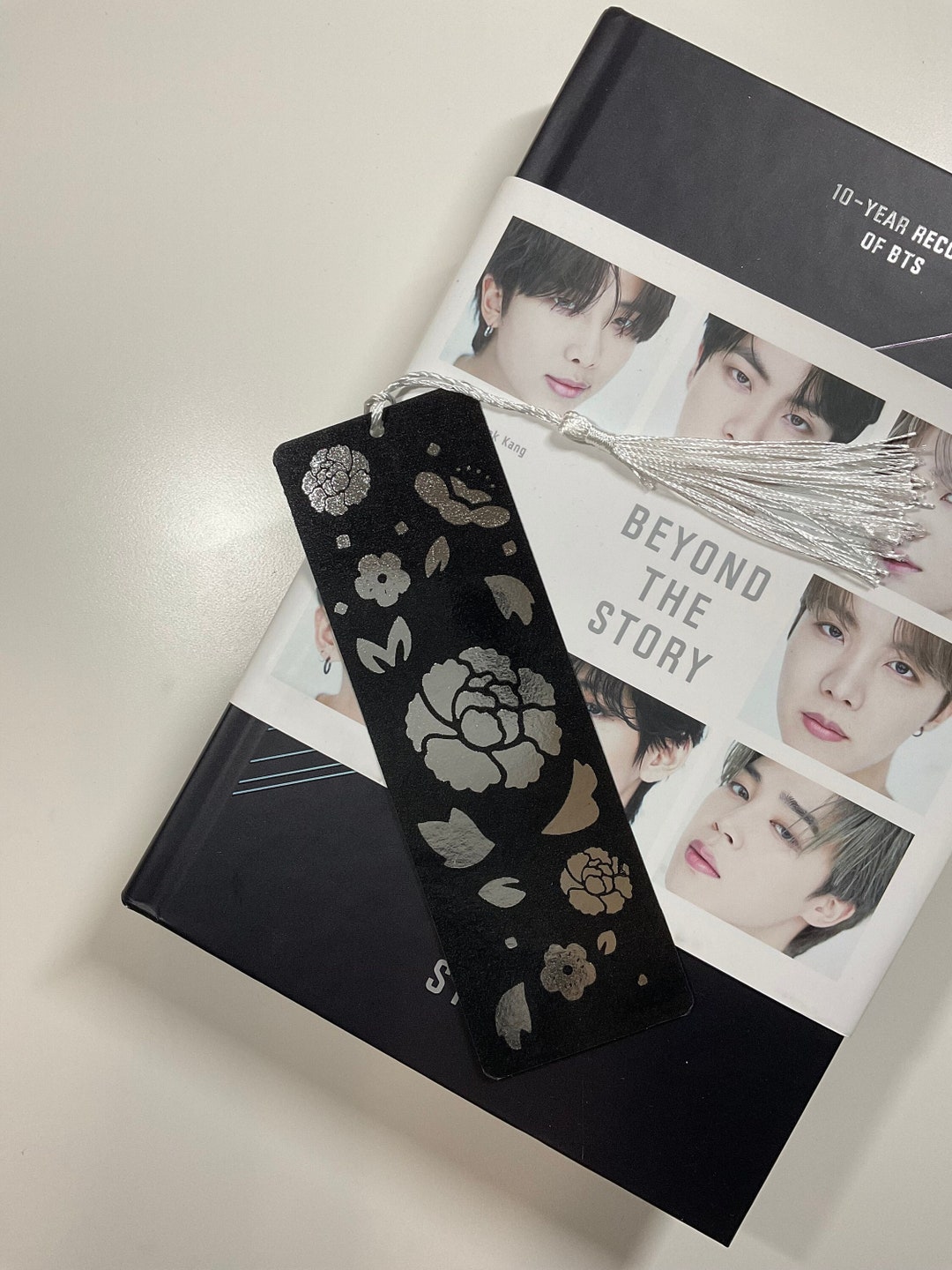 SUGA/AGUST D Lotus Flower Double Sided Foiled Bookmark - Etsy