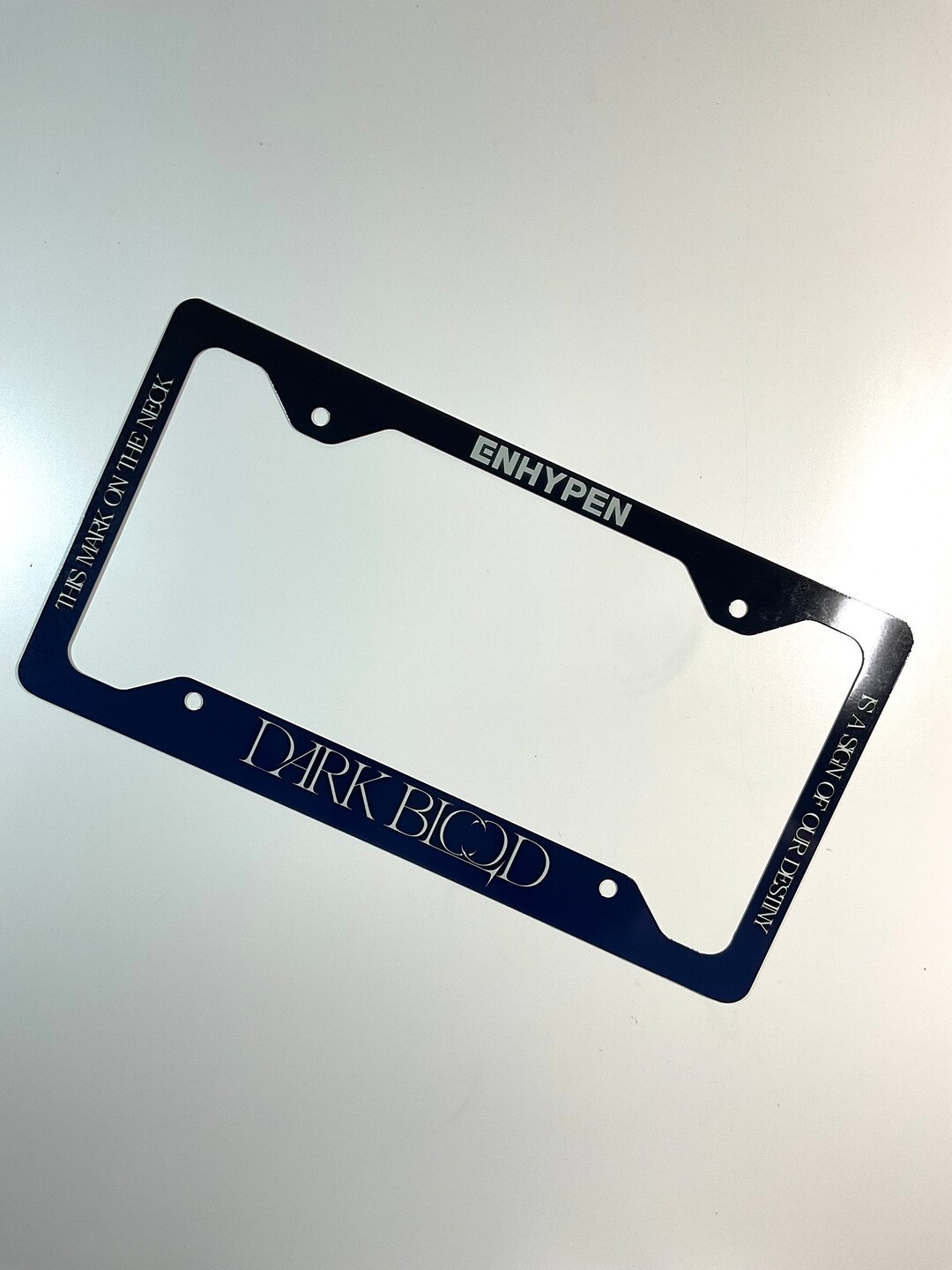 ENHYPEN Dark Blood Inspired License Plate Frame - Etsy UK