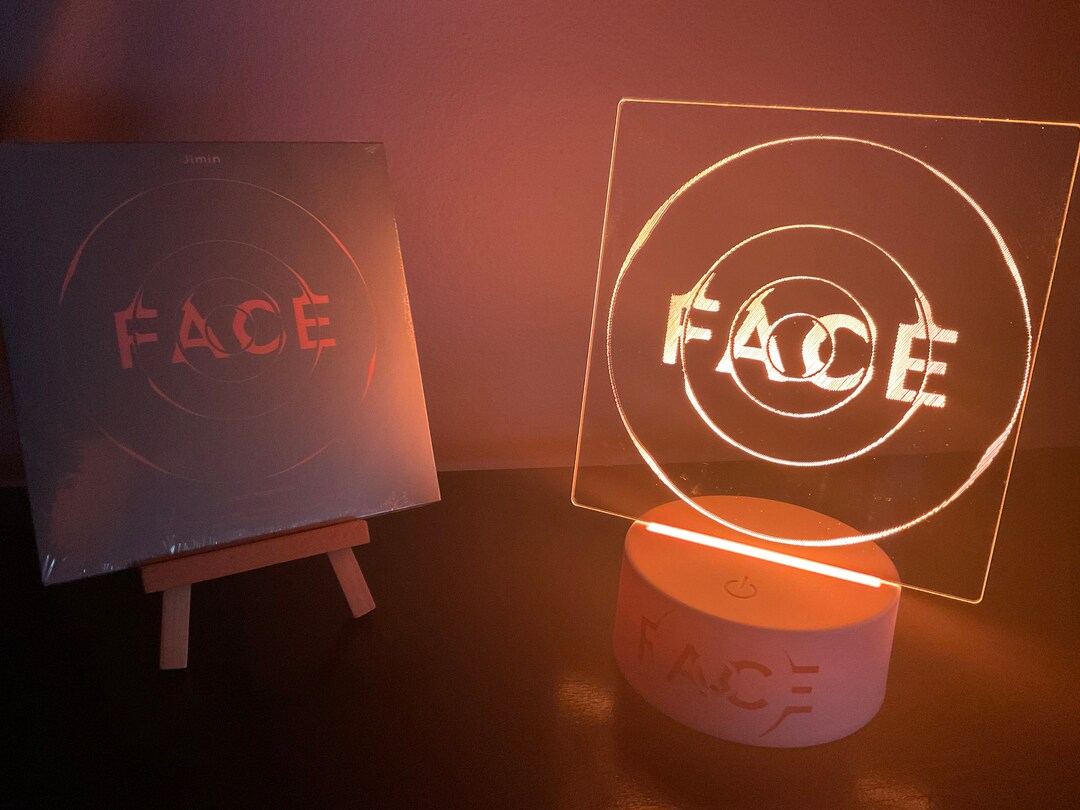BTS Jimin FACE Album Logo LED Night Light - Etsy