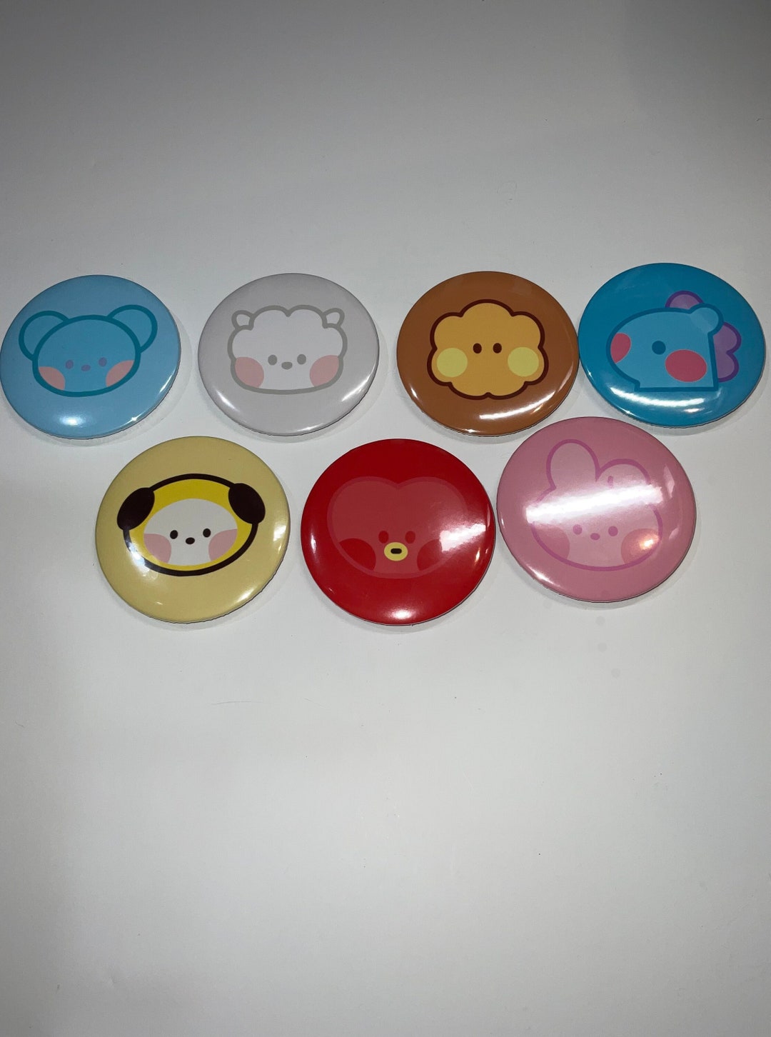 Cute Bangtan Characters 2.25 Pinback Button - Etsy