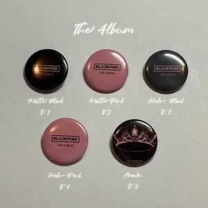 BLACKPINK Album Discography 1/1.25 Metal Pinback Buttons - Etsy