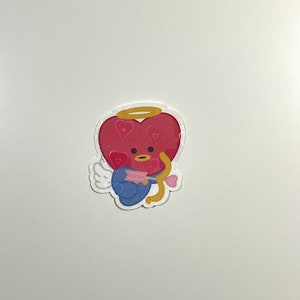 Cupid BT21 Valentine's Day Holographic Sticker - Etsy