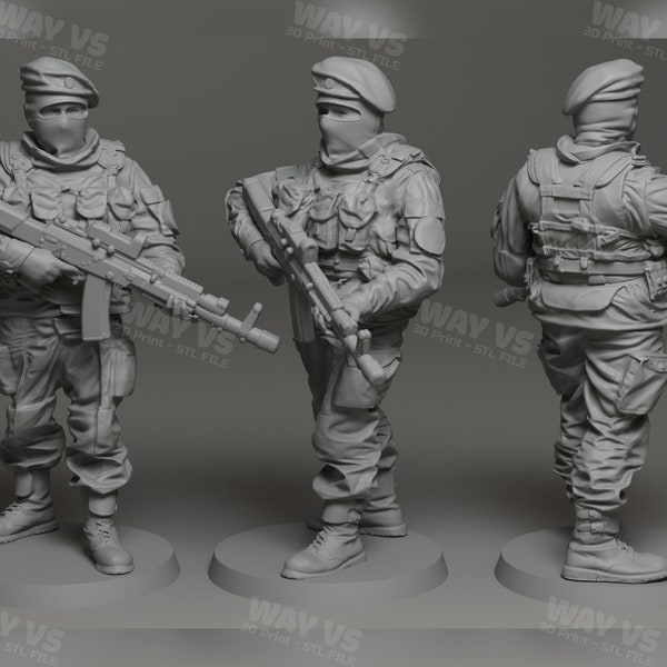 Soldier Stl File - Etsy