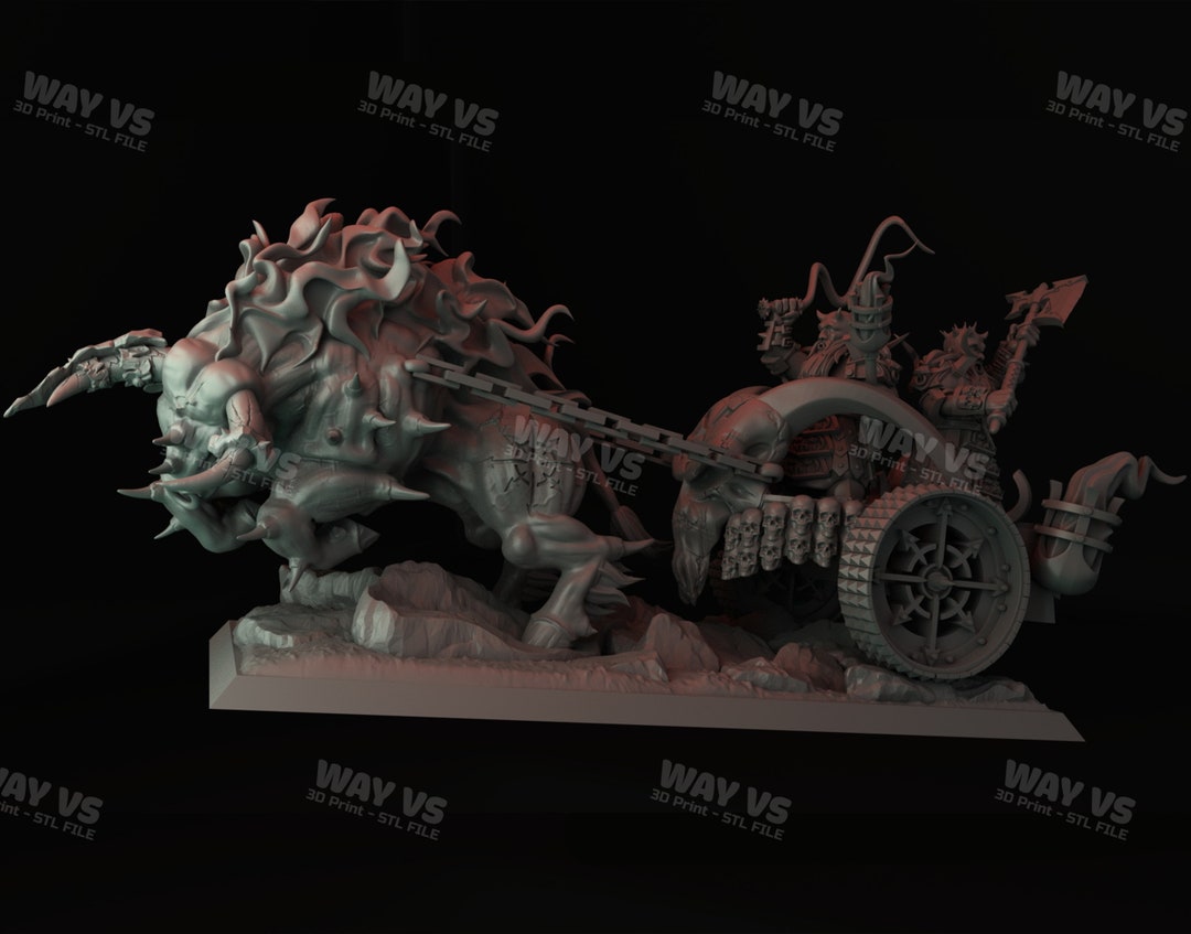 Infernal Dwarves Chariot 3D Prints STL File - Etsy UK