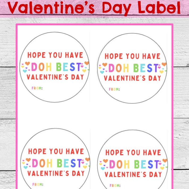 Play Doh Valentine - Etsy