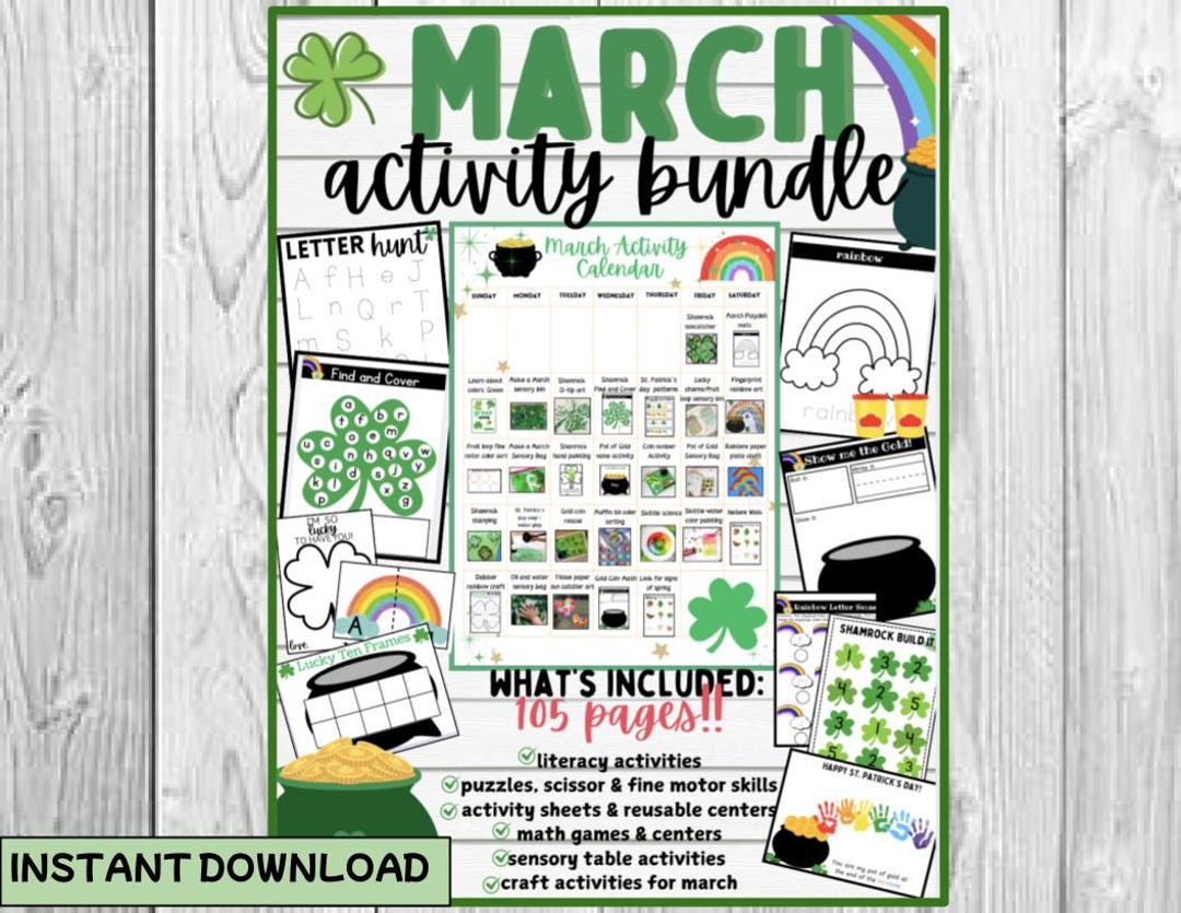 St. Patrick's Day Toddler Activities | St. Patty's School Lesson Plans ...