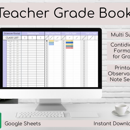 Class Assignment Tracker Google Sheets Spreadsheet Template - Etsy