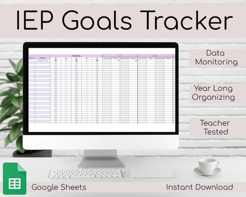IEP Goals & Data Collection Tracking Sheets | Special Education ...