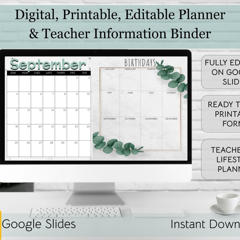 Teacher Digital Planner - Etsy