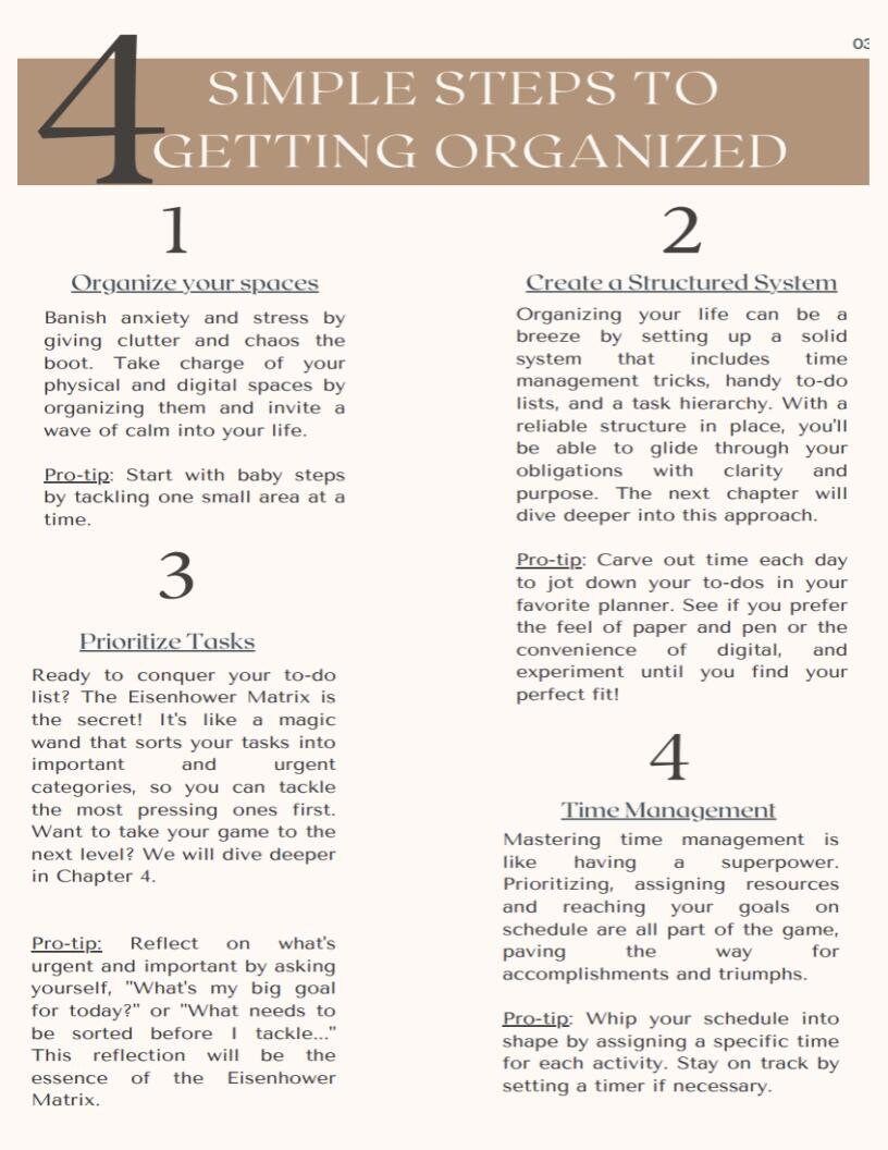 ORGANIZATION & Planning the Ultimate Guide to a More - Etsy
