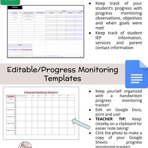 IEP Goals & Data Collection Tracking Sheets | Special Education ...