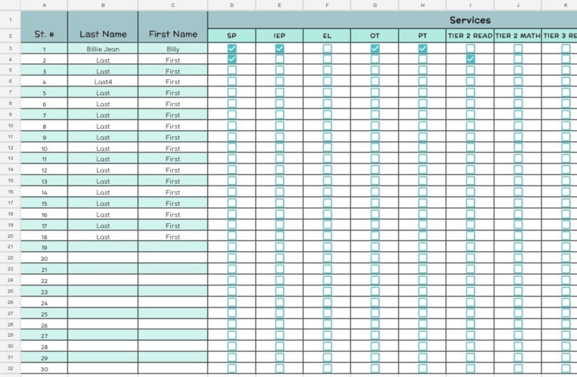Teacher Gradebook & Data Tracker | Google Sheets | Spreadsheet - Etsy