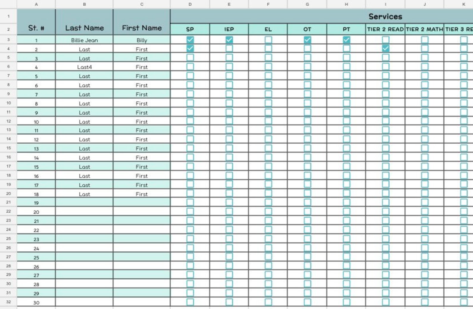 Teacher Gradebook & Data Tracker | Google Sheets | Spreadsheet - Etsy