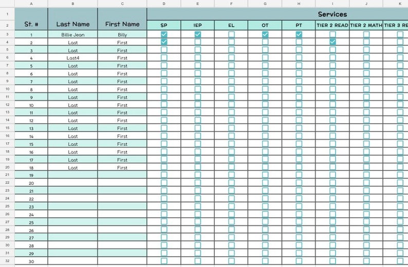 Teacher Gradebook & Data Tracker | Google Sheets | Spreadsheet - Etsy