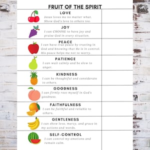 Bible Activities, Kid's Bible Study, Bible Printable, Fruit of the ...