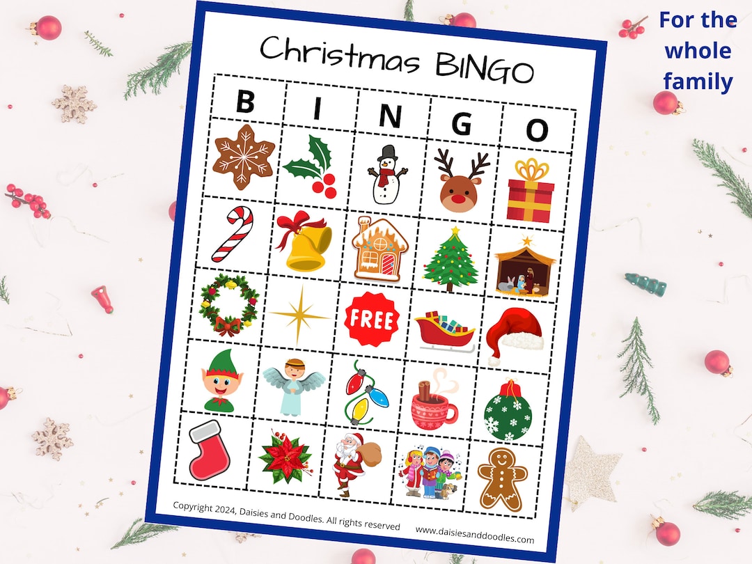 Christmas Bingo, Christmas Games, Holiday Games, Bingo, Christmas Kid ...