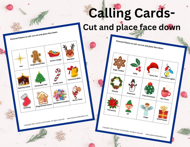 Christmas Bingo, Christmas Games, Holiday Games, Bingo, Christmas Kid ...