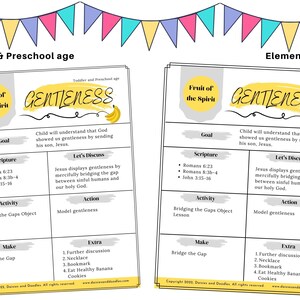 Gentleness, Fruits of the Spirit, Fruit of the Spirit Children's Bible ...
